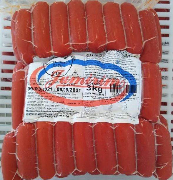 SALSICHA MINI 8 CM JR CX 12KG