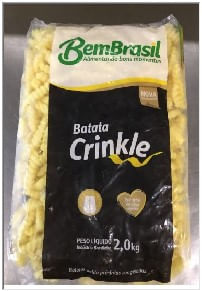 BATATA TIPO CRINKLE JR CX 6PCT X 2KG